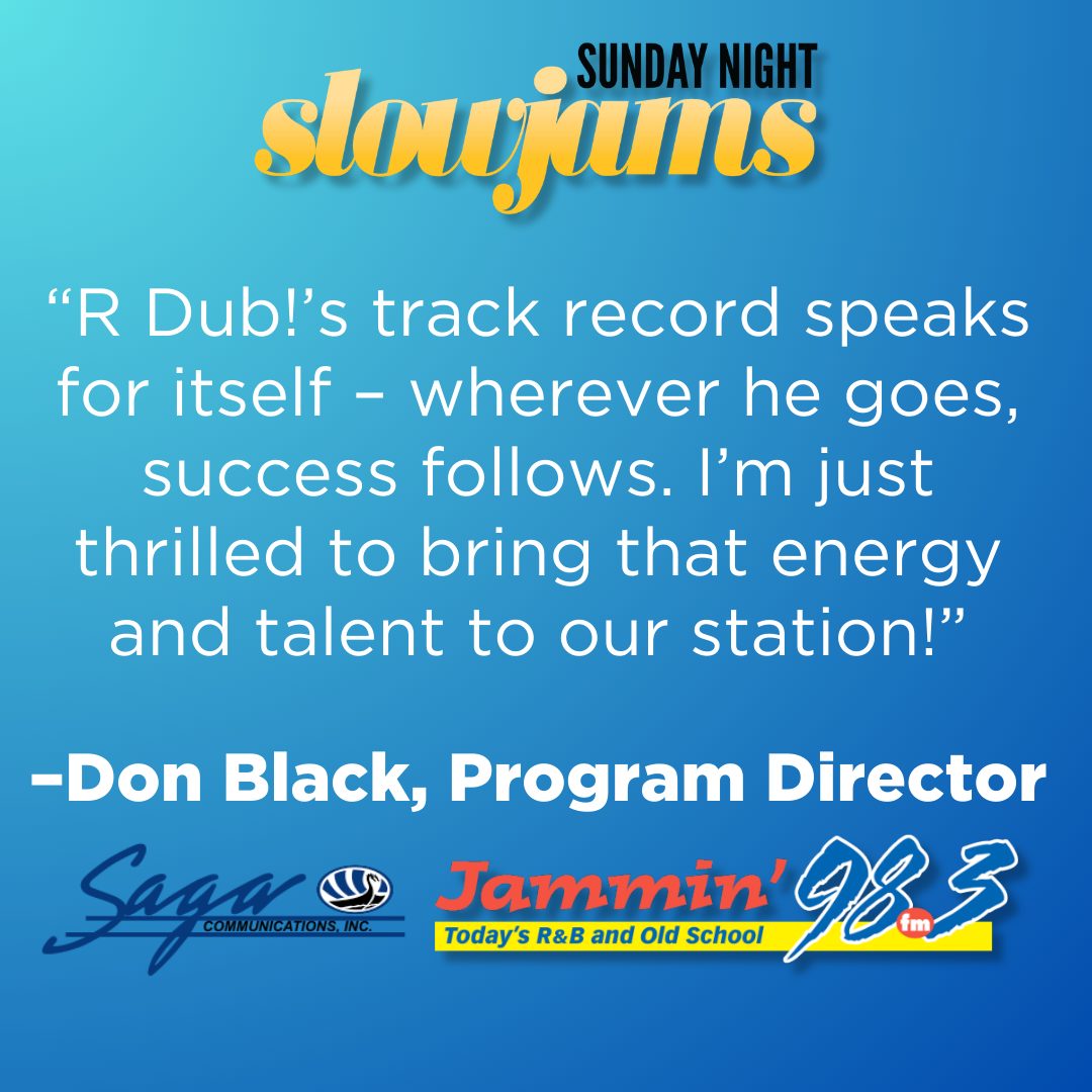 Sunday Night Slow Jams™ Brings the Jam to Milwaukee's Jammin’ 98.3 ...